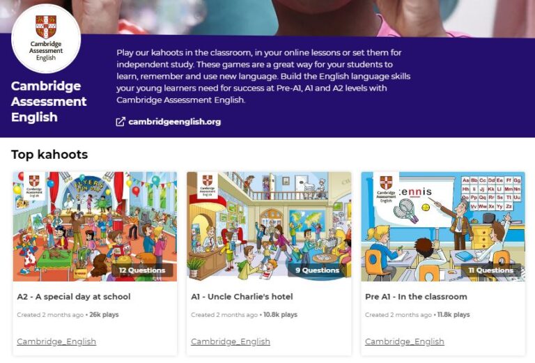 Cambridge English y Kahoot!